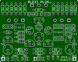 Plexi-Plus v2 by GuitarPCB - Stomp Box Schematics